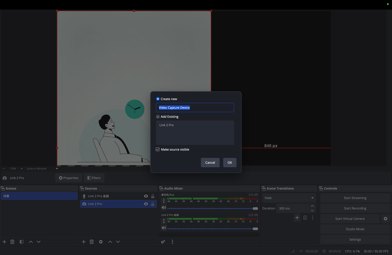 Insta360 link2cpro Tutorial-Using the Camera via OBS Studio