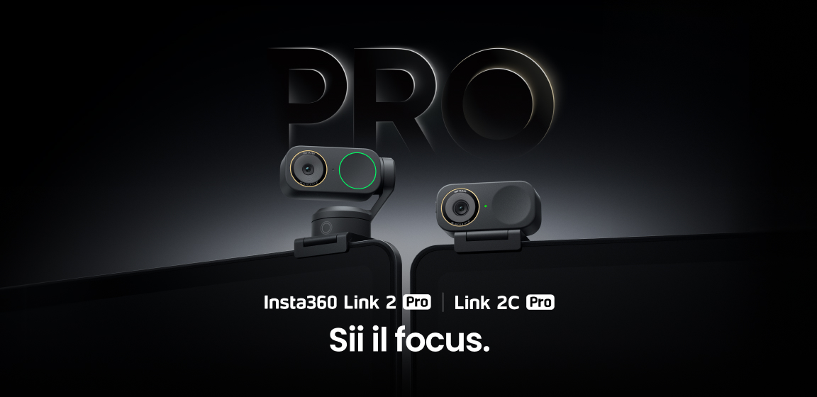 Diamo il benvenuto a Insta360 Link 2 Pro e Link 2C Pro, webcam IA 4K ...