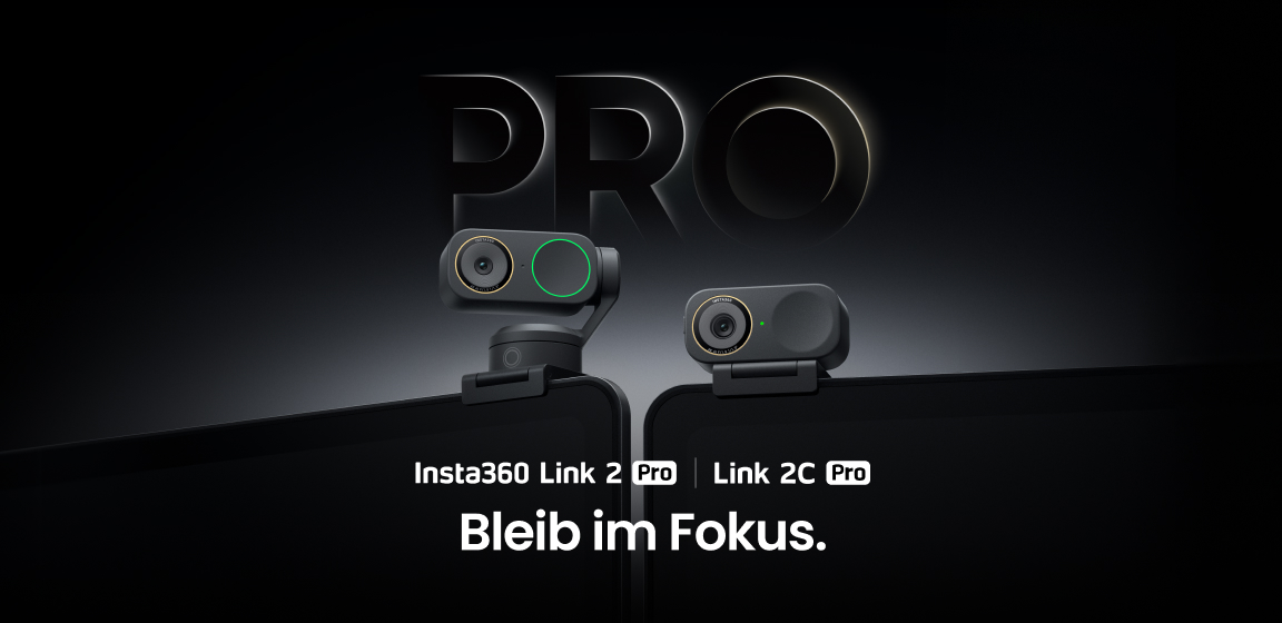 Lerne die Insta360 Link 2 Pro & Link 2C Pro kennen: 4K KI-Webcams für ...