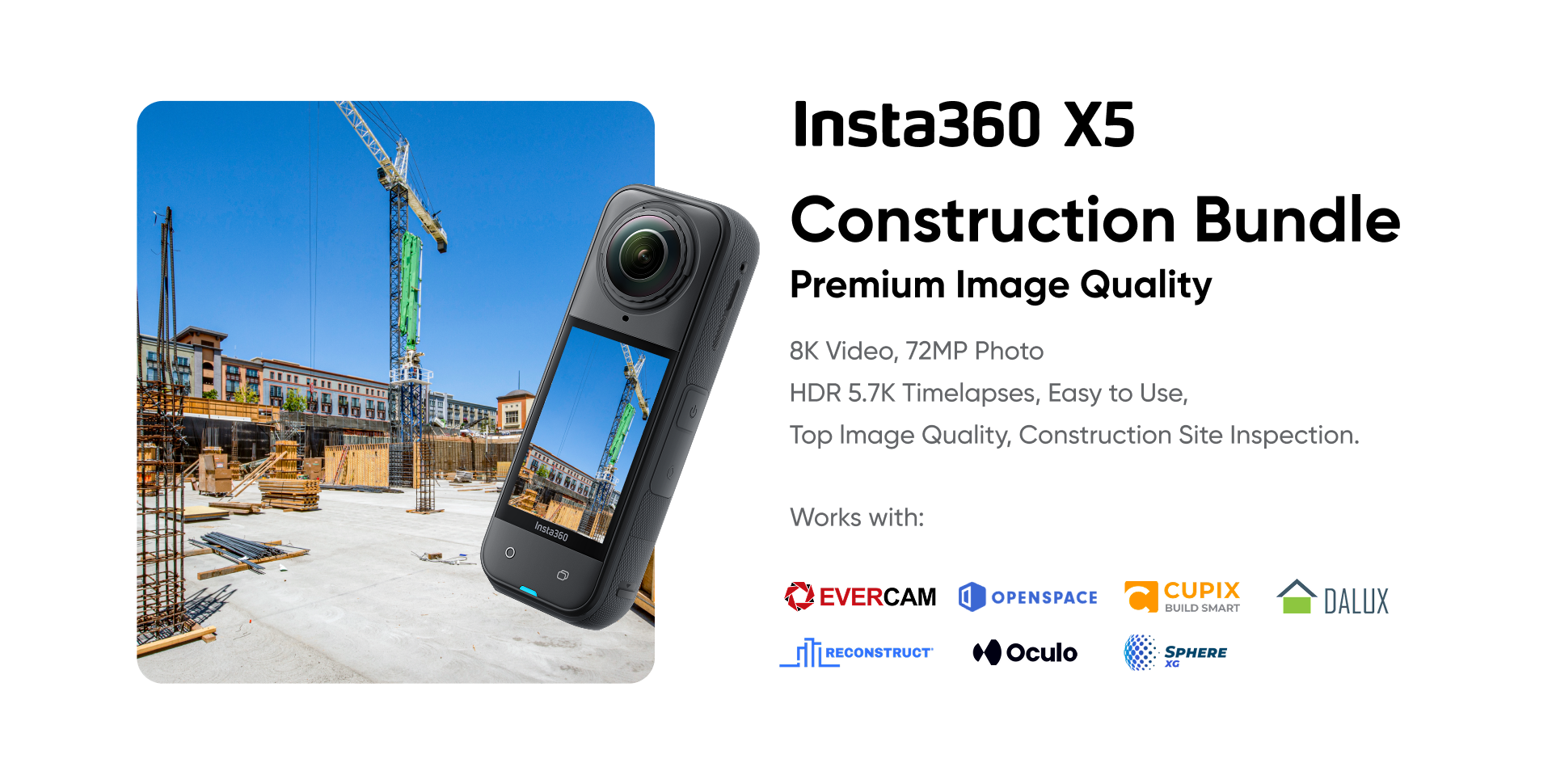 Insta360 Construction Camera Bundle